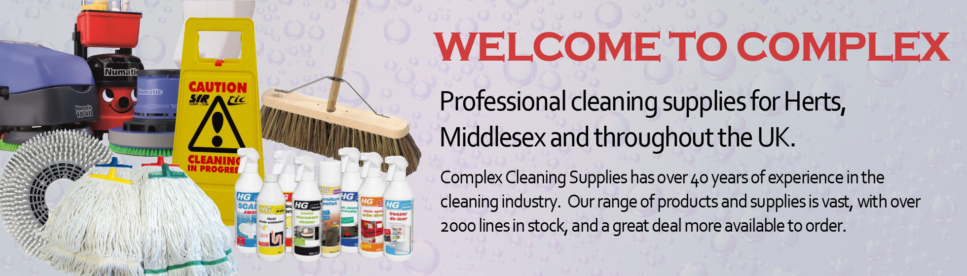 Professional Cleaning and Janitorial Supplies | Complex Cleaning UK