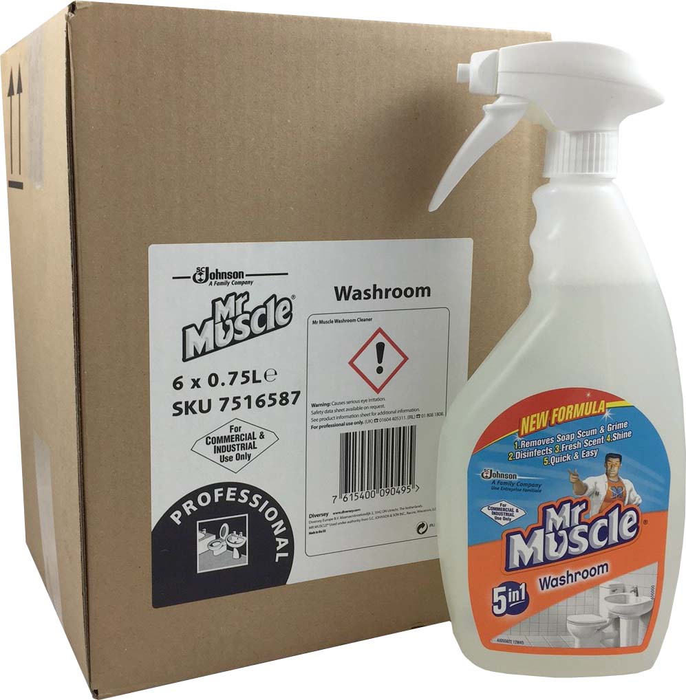 Mr Muscle Washroom Cleaner 6x750ml
